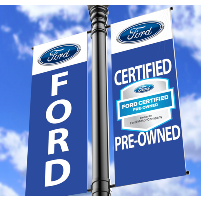 Custom Light Pole Banners Full Custom Design Banner Church Banners